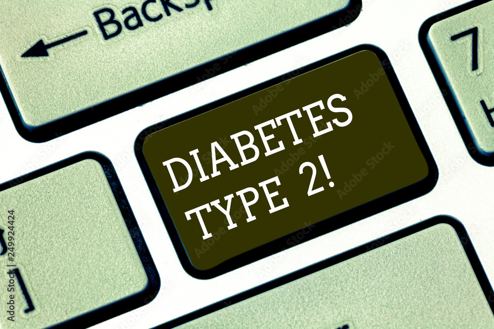 Word writing text Diabetes Type 2. Business concept for condition which ...