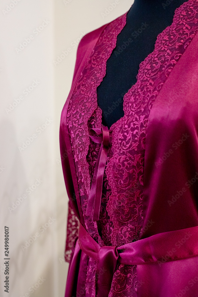 Sexy negligee for Passionate woman. red underwear. Intimate encounter ...