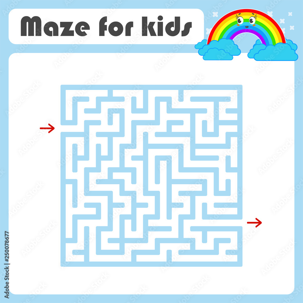 Maze. Game for kids. Funny labyrinth. Education developing worksheet ...
