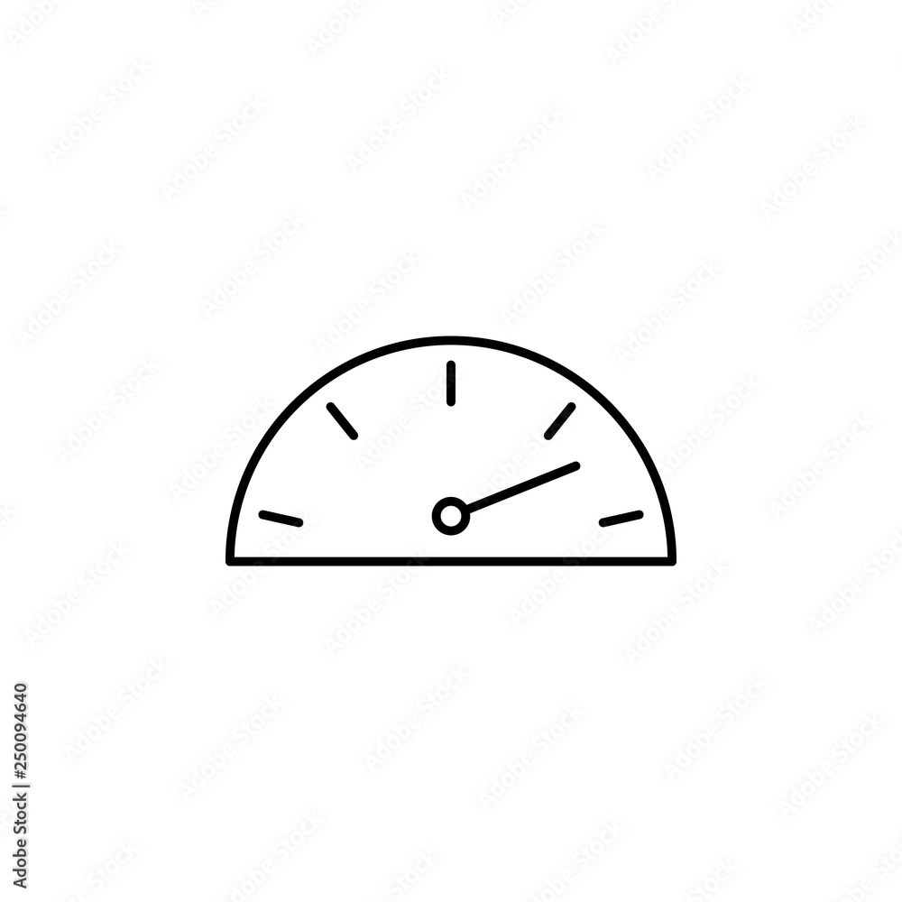 dash gauge speed outline icon. Signs and symbols can be used for web ...