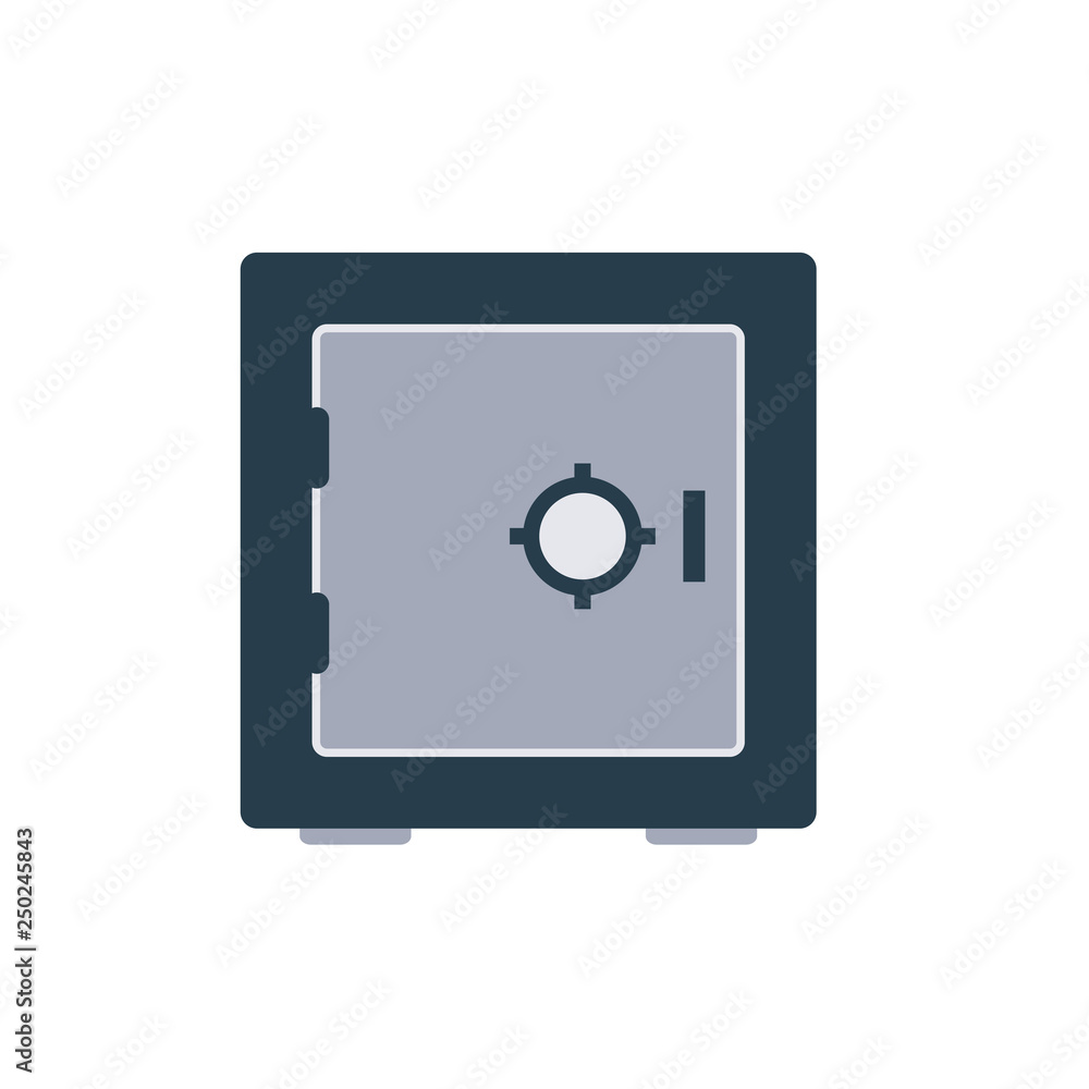 Bank vault locker icon. Clipart image isolated on white background ...