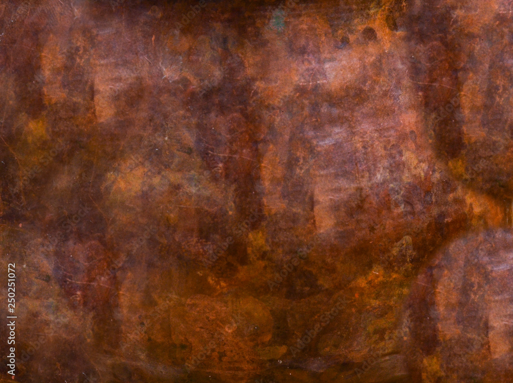 Abstract, cupric, copper pattern, texture. Metal, iron steel surface ...