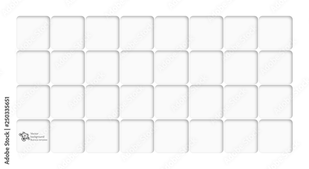 White Compartment Grid, Vector Graphics, Design Layout Element Stock ...