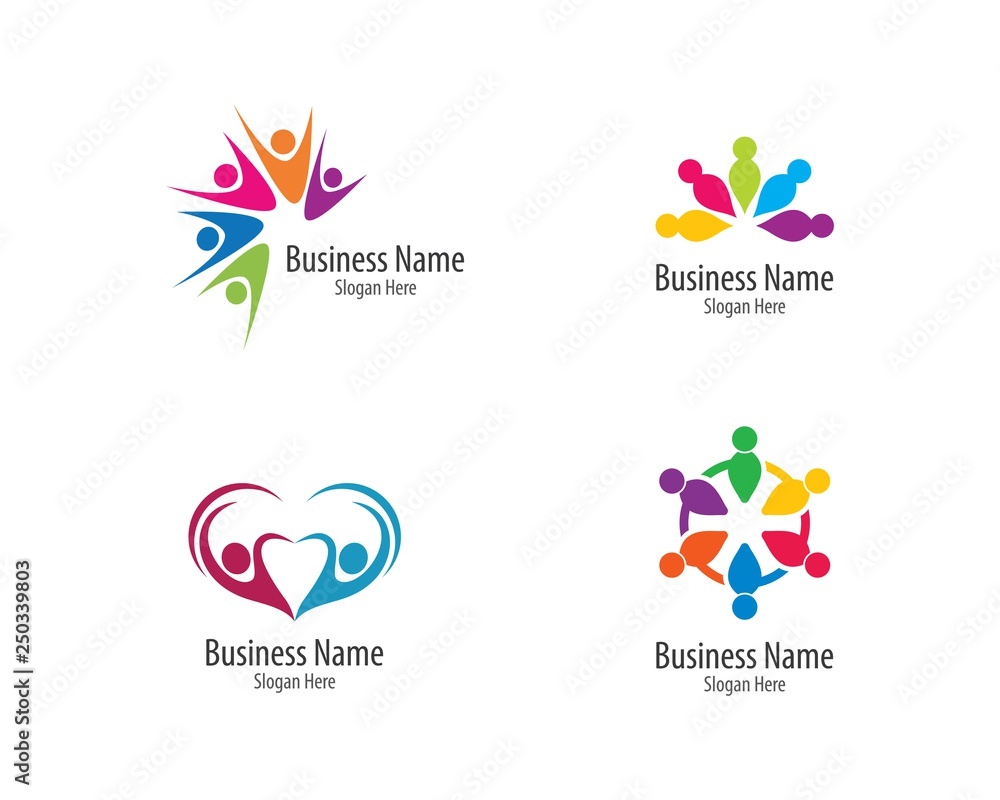 Community logo template illustration Stock Vector | Adobe Stock