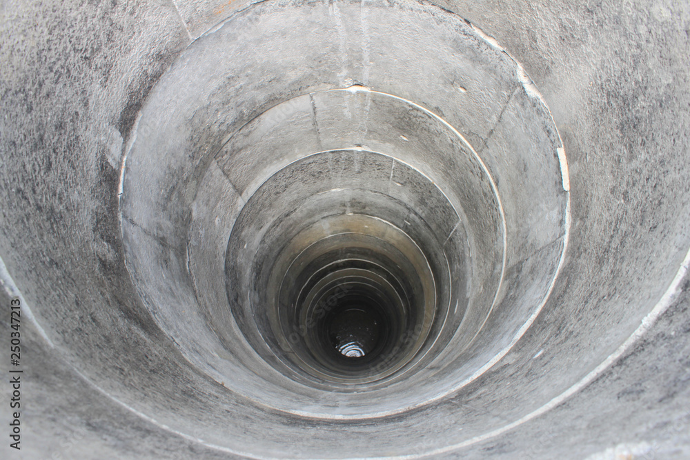 Water Well Drilling, holes boring in ground with drilling rig machine ...