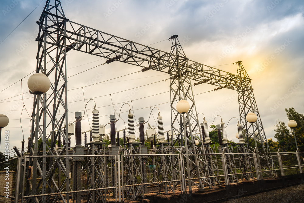 High voltage transformers and electric converters equipment in ...