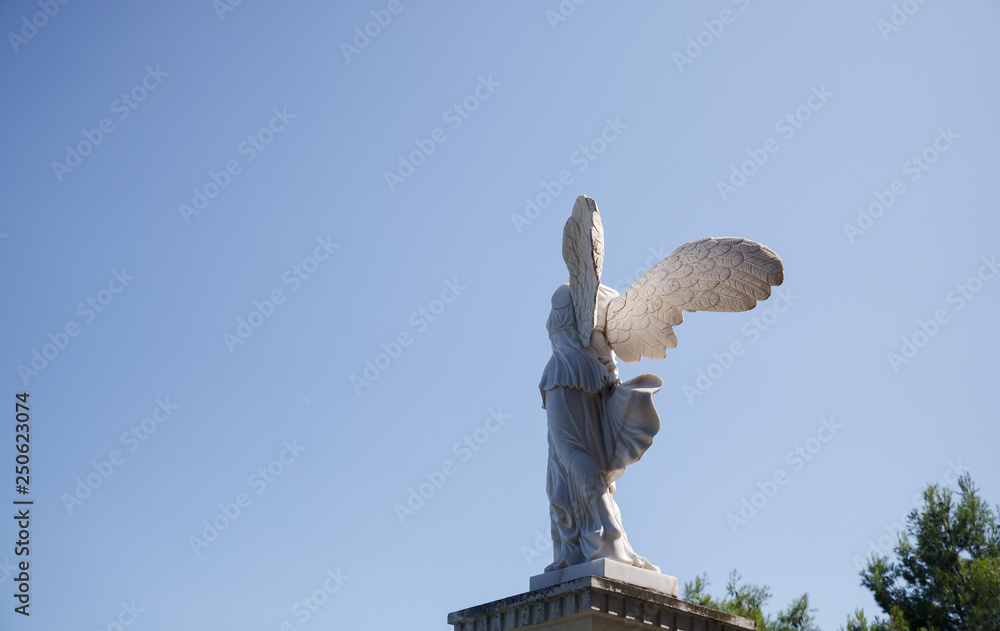 Statue of Winged Victory of Samothrace (called Nike of Samothrace) in ...