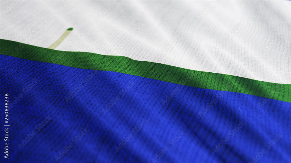 Navassa Island flag is waving 3D illustration. Symbol of Navassa Island ...