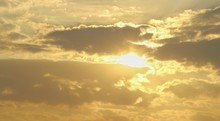 Scattered Gold Clouds Free Stock Photo - Public Domain Pictures