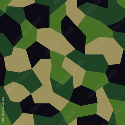 Geometric camouflage. Modern urban camo print for fabric. Green polygon ...
