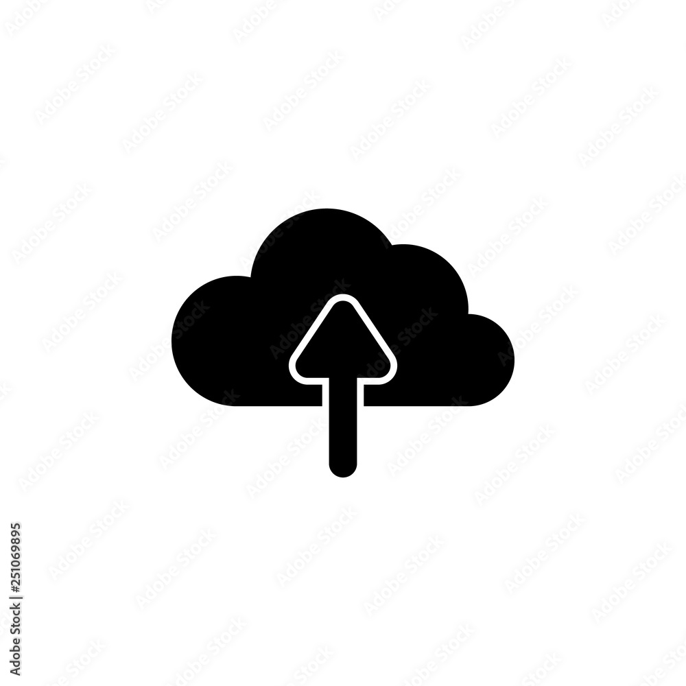 File cloud arrow icon. Signs and symbols can be used for web, logo ...