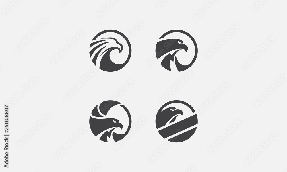 eagle pack logo, eagle icon, eagle head, vector Stock Vector | Adobe Stock