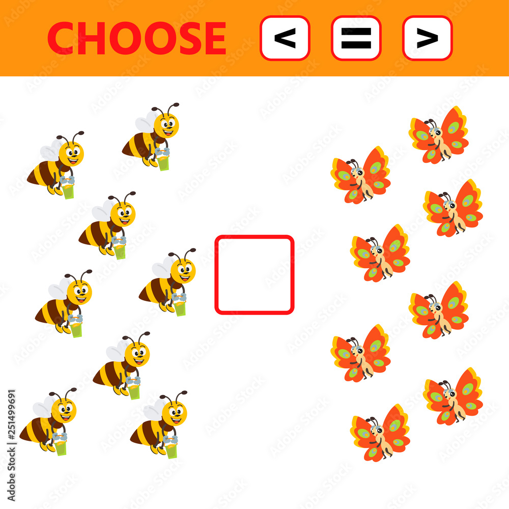 Education logic game for preschool kids. Choose the correct answer ...