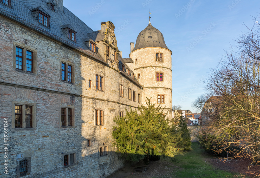 Foto de Stock A Renaissance Wewelsburg castle famous as the central SS ...