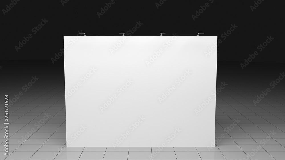 Backdrop banner 5x3 meters. Blank template. Mockup for Stock ...
