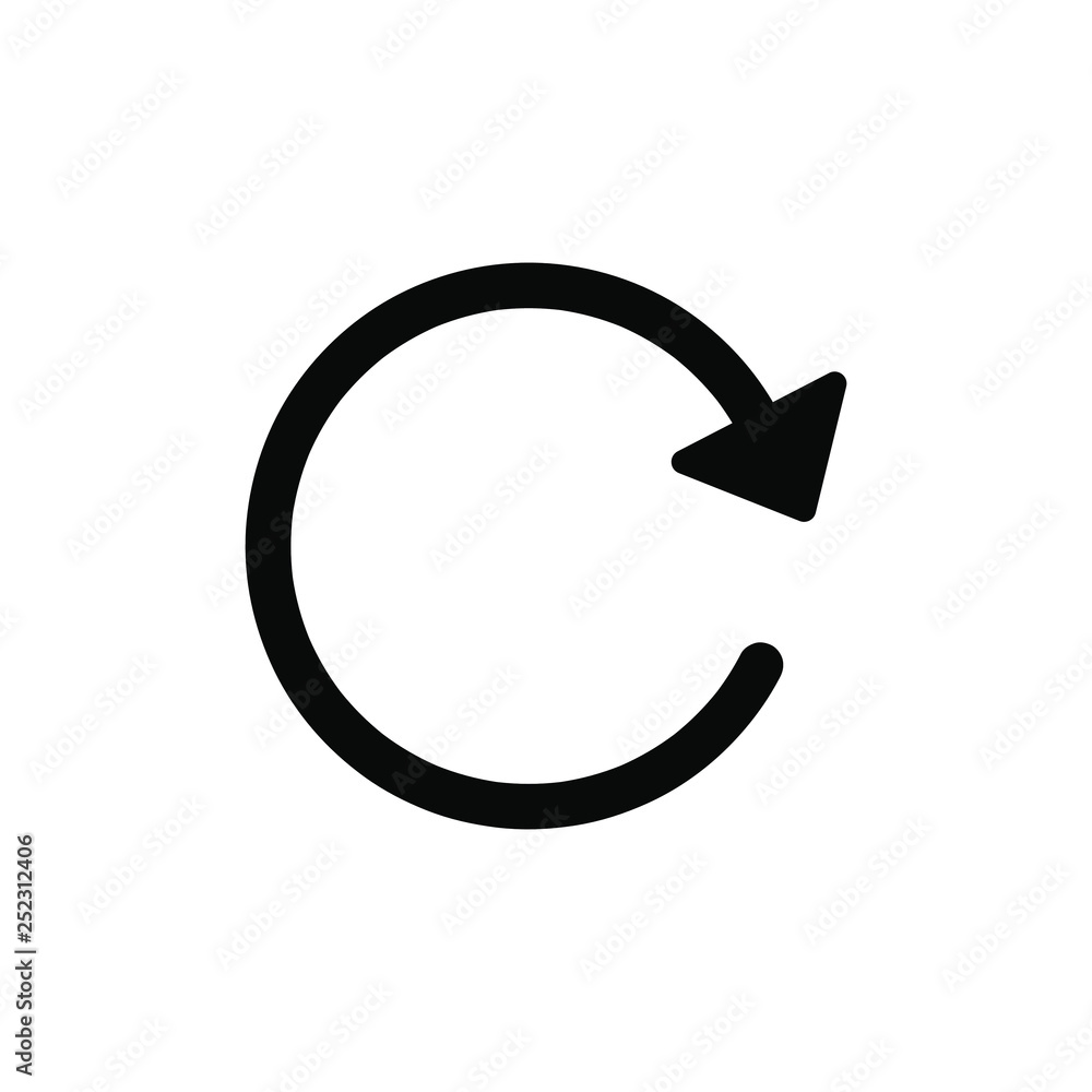 Vector de Stock refresh icon, refresh symbol, update sign. vector ...