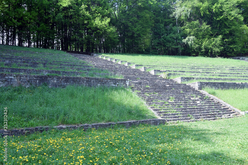 Foto de Stock Amphitheater on St. Anna Mount. Old german (nazi ...