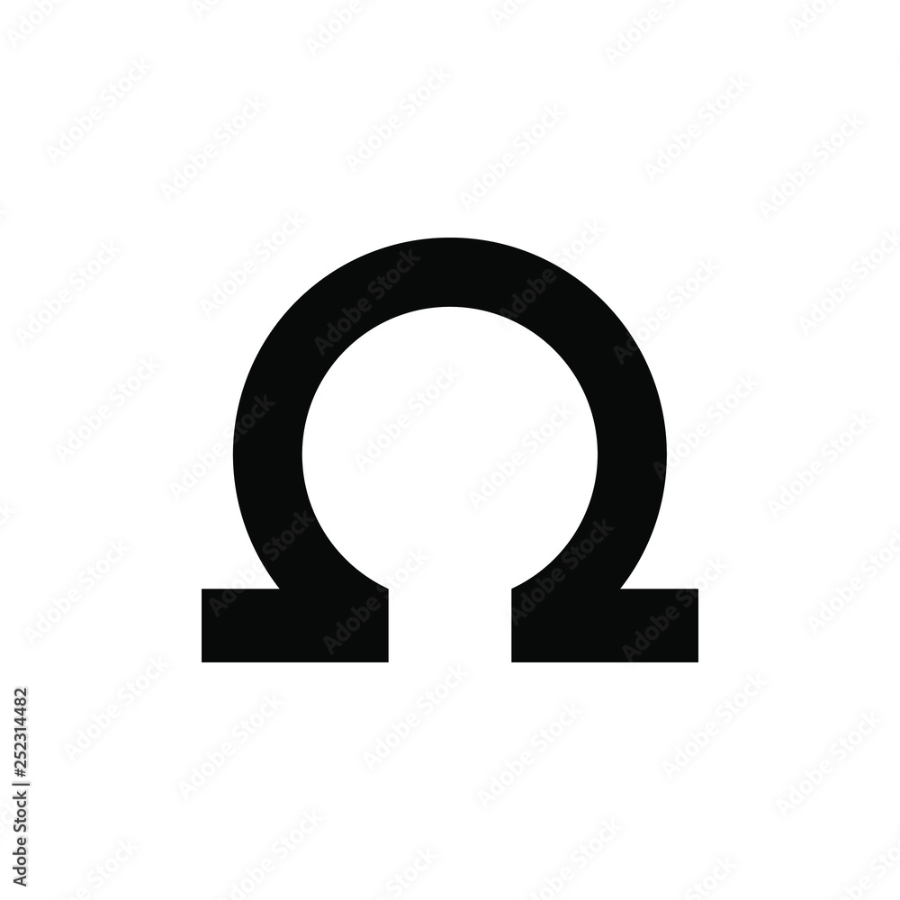 omega icon, omega symbol. vector. Stock Vector | Adobe Stock