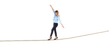 Walking On A Tight Rope Free Stock Photo - Public Domain Pictures