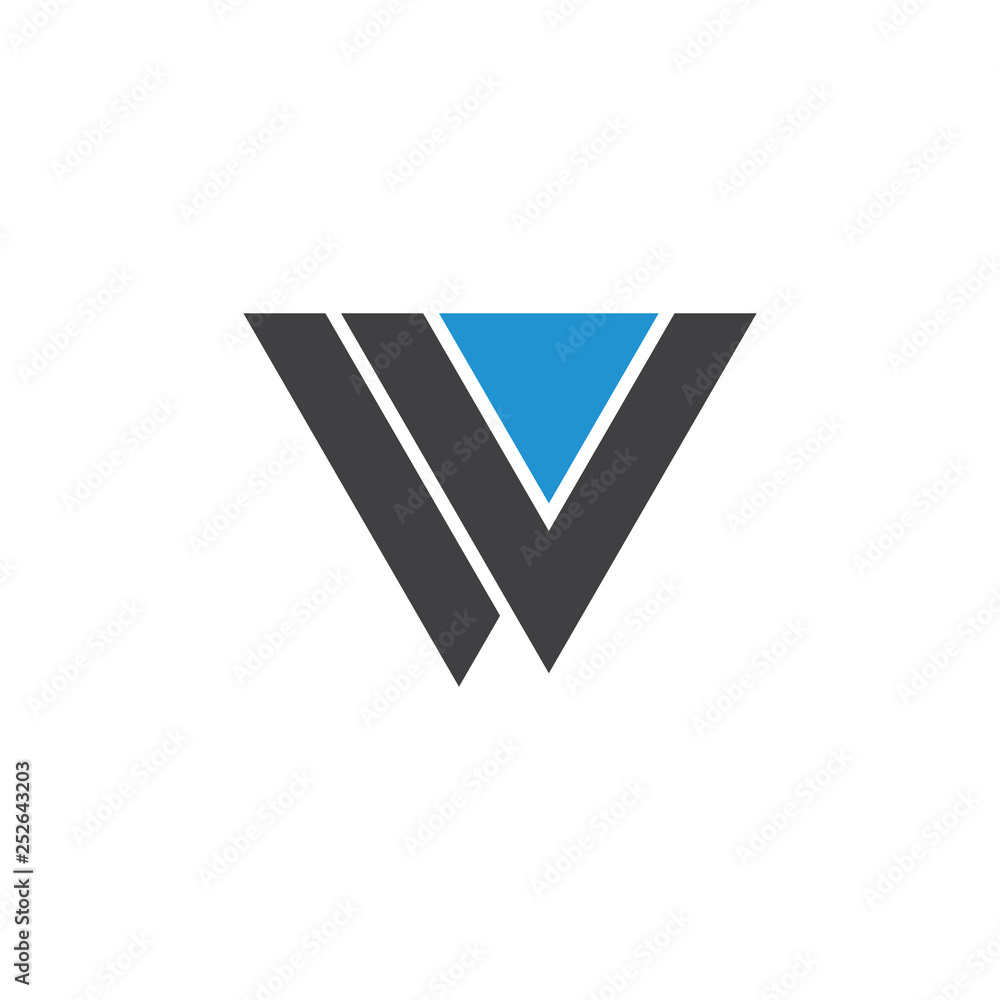 letter triangle geometric logo vector Stock Vector | Adobe Stock