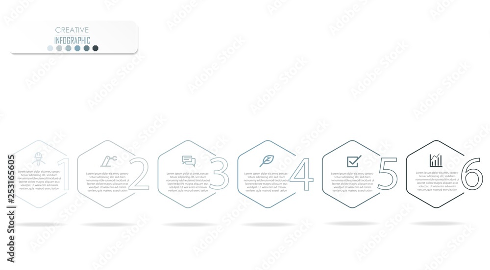 Infographic Diagram design with step process flowchart for Business and ...