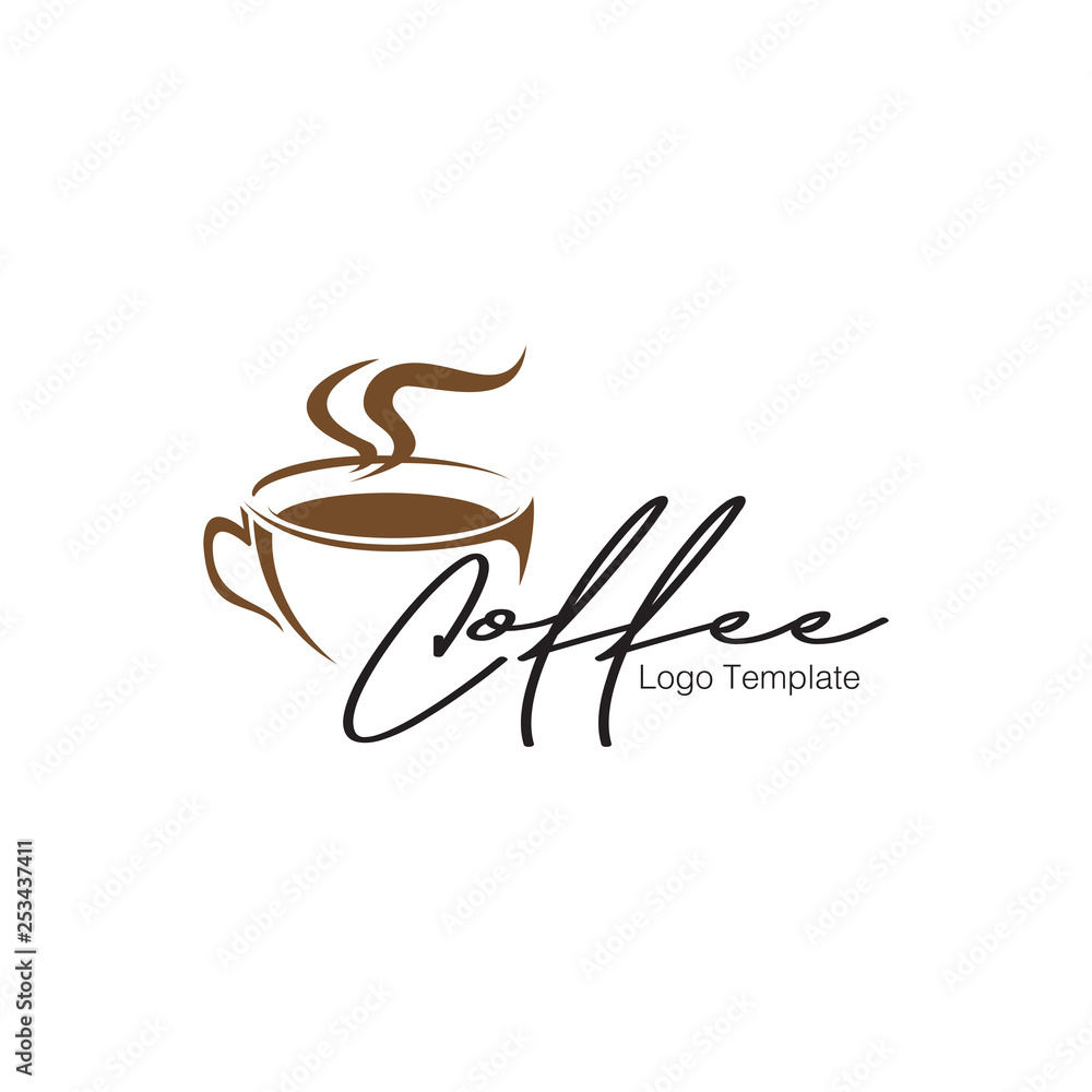 vector coffee logo Stock Vector | Adobe Stock