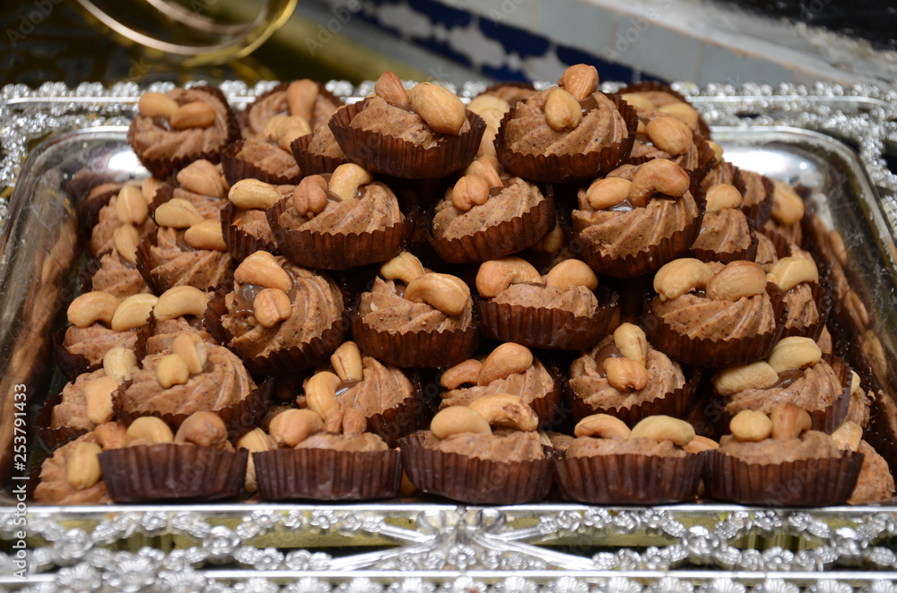 Moroccan biscuits are served with tea. Moroccan biscuits are offered at ...