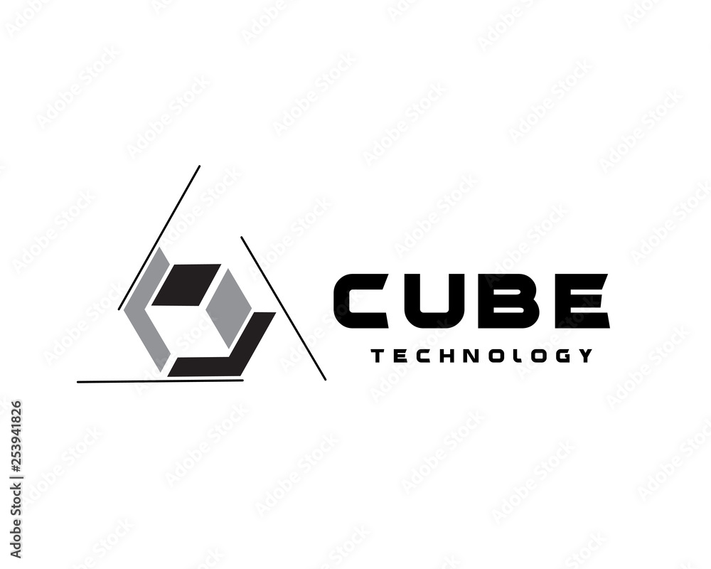 Architect cube logo design inspiration Stock Vector | Adobe Stock