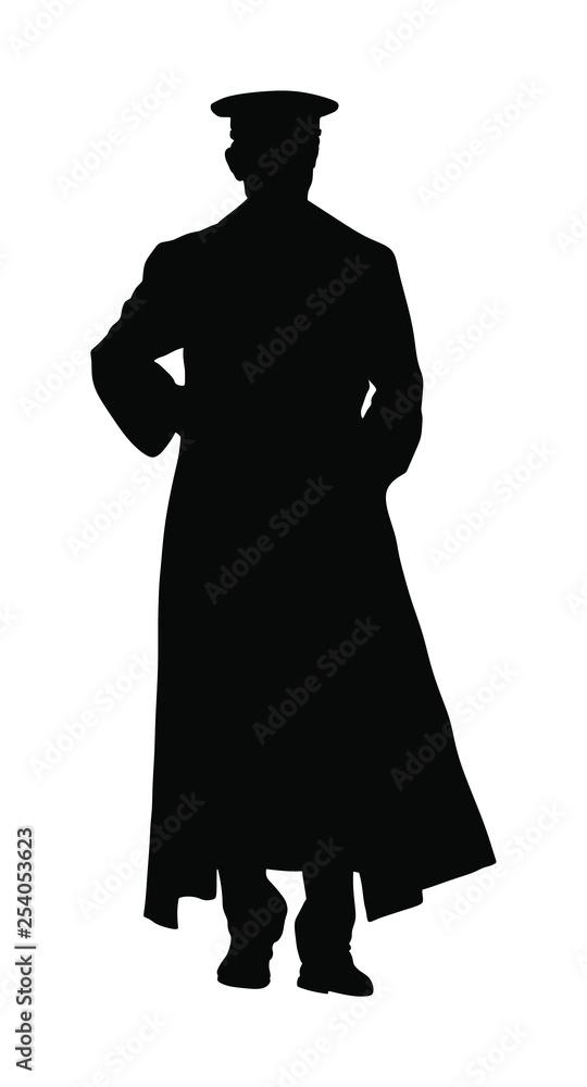 Nazi Germany soldier with rifle vector silhouette illustration. SS ...