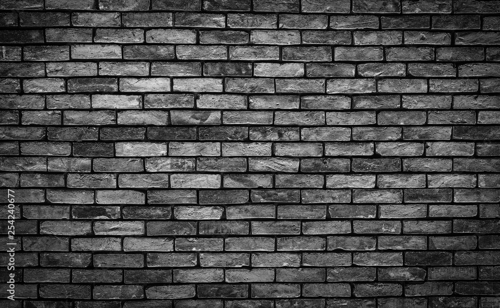 Dark Gray Brick wall texture close up. Stock Photo | Adobe Stock