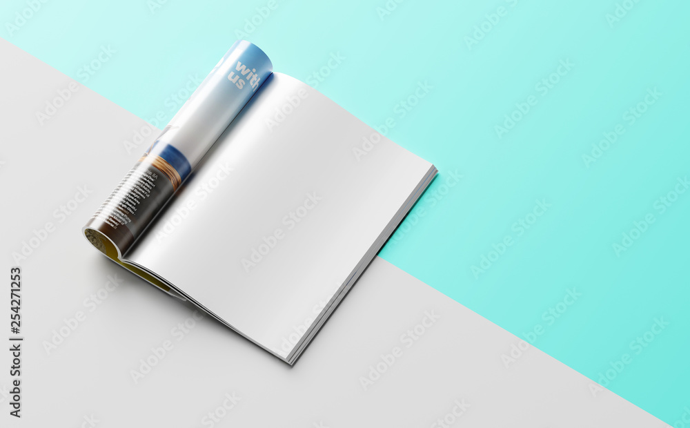 Magazine mockup background. Stock Photo | Adobe Stock