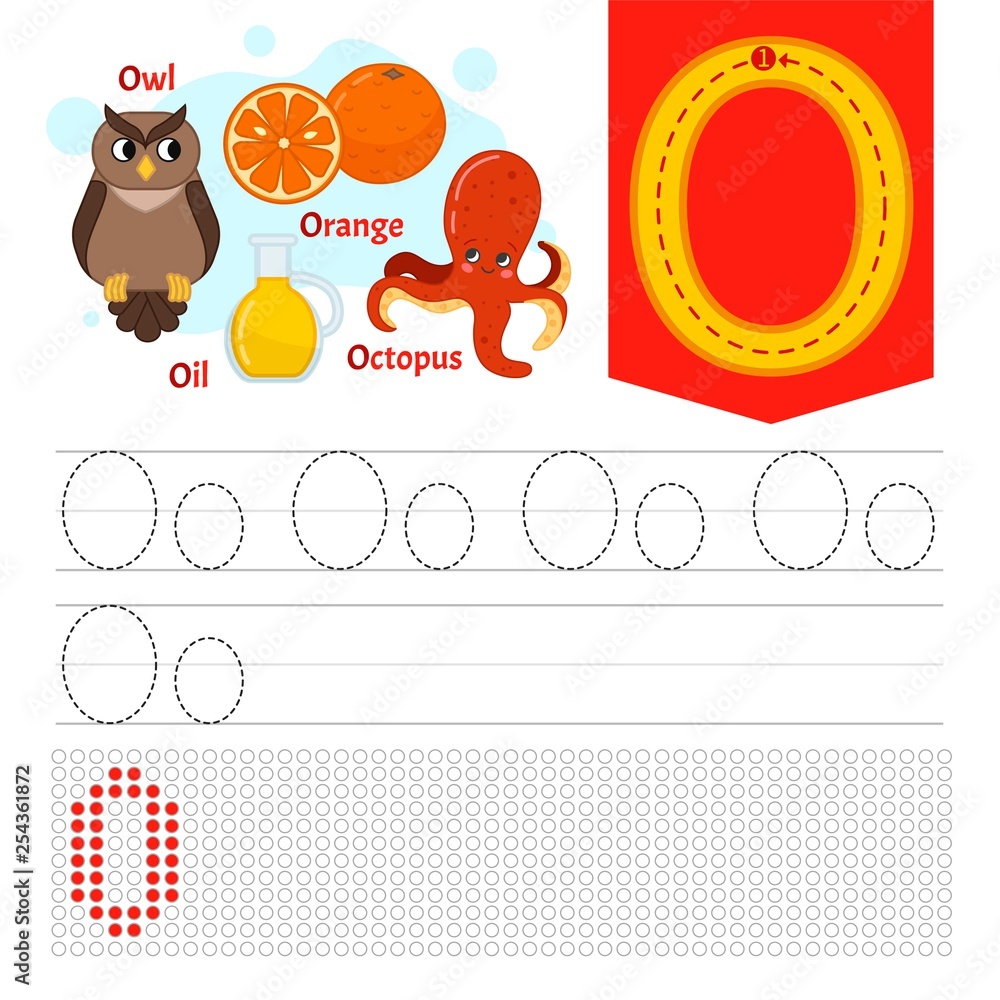 Handwriting practice sheet. Basic writing. Educational game for ...