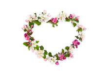 Hello Spring Floral Heart Free Stock Photo - Public Domain Pictures