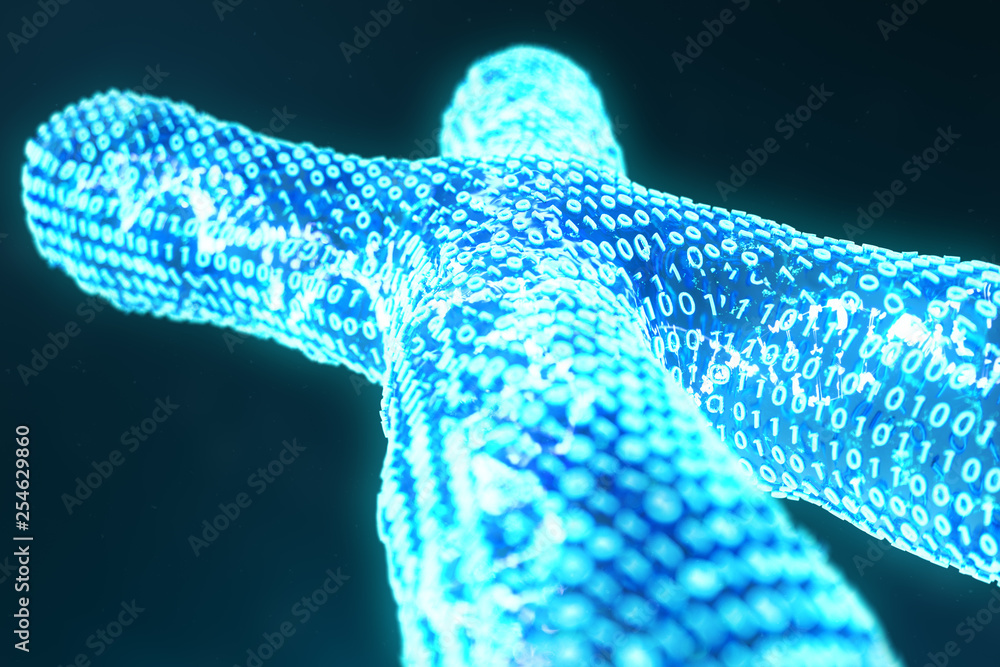 X digital, artificial chromosomes with DNA carrying the genetic code ...