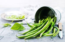 Fresh Green Beans In Basket Free Stock Photo - Public Domain Pictures