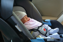 Sleeping In The Car Seat Free Stock Photo - Public Domain Pictures