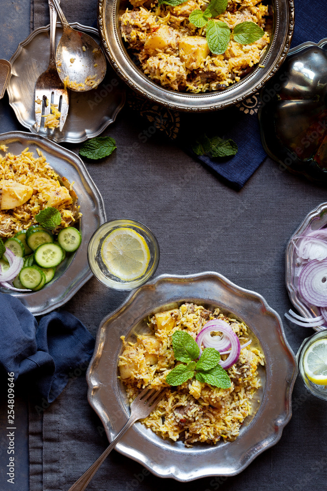 Mutton Biryani Stock Photo | Adobe Stock