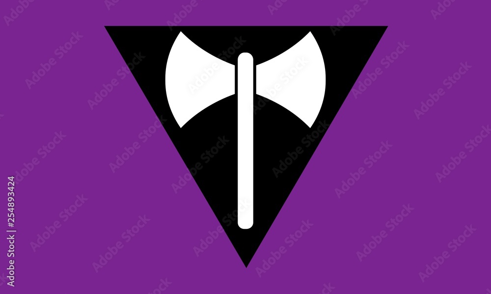 Vector de Stock Lesbian labrys pride flag. Symbol of LGBT community ...