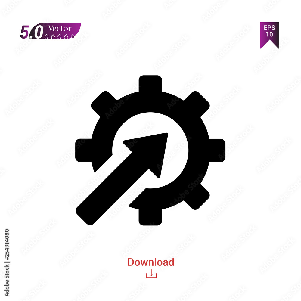 Outline settings icon isolated on white background. Best modern ...