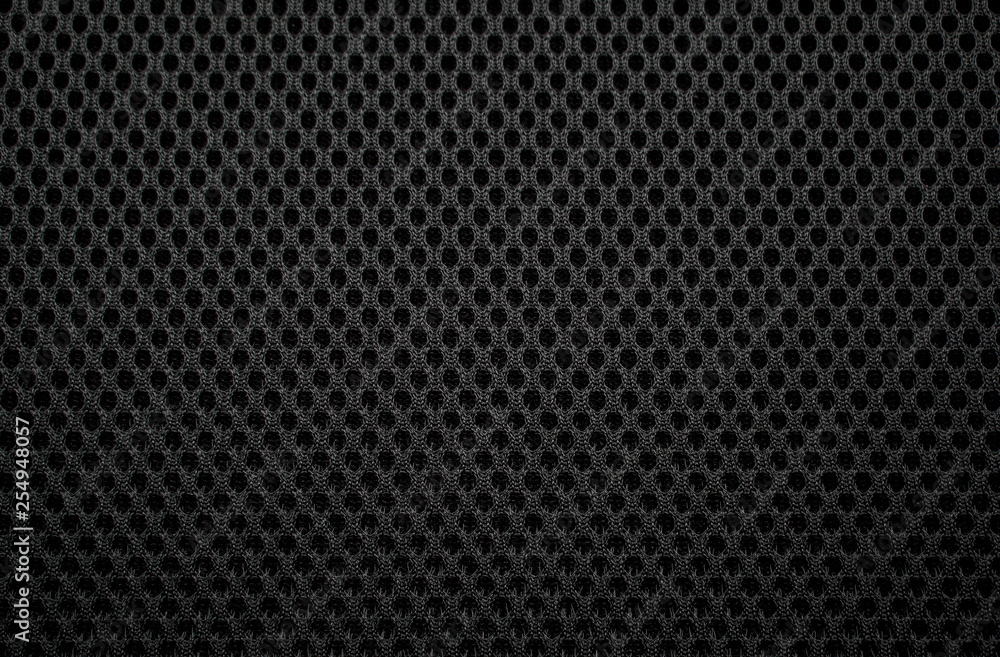 Closeup the mesh fabric pattern of the backrest of the chair Stock ...