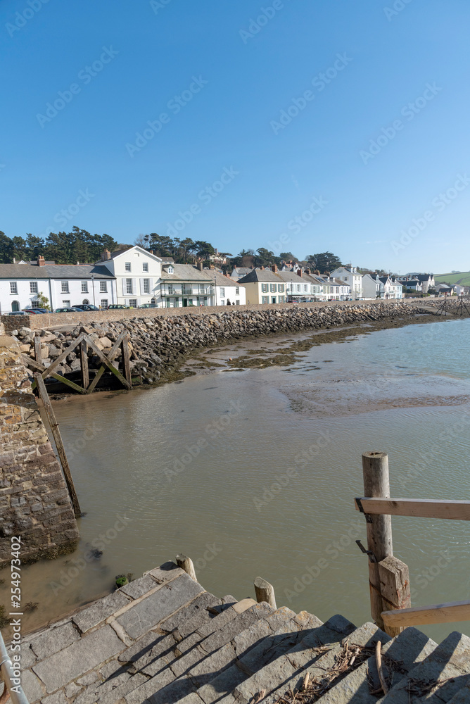 Instow, North Devon, England, UK. March 2019. Instow viewed from the ...