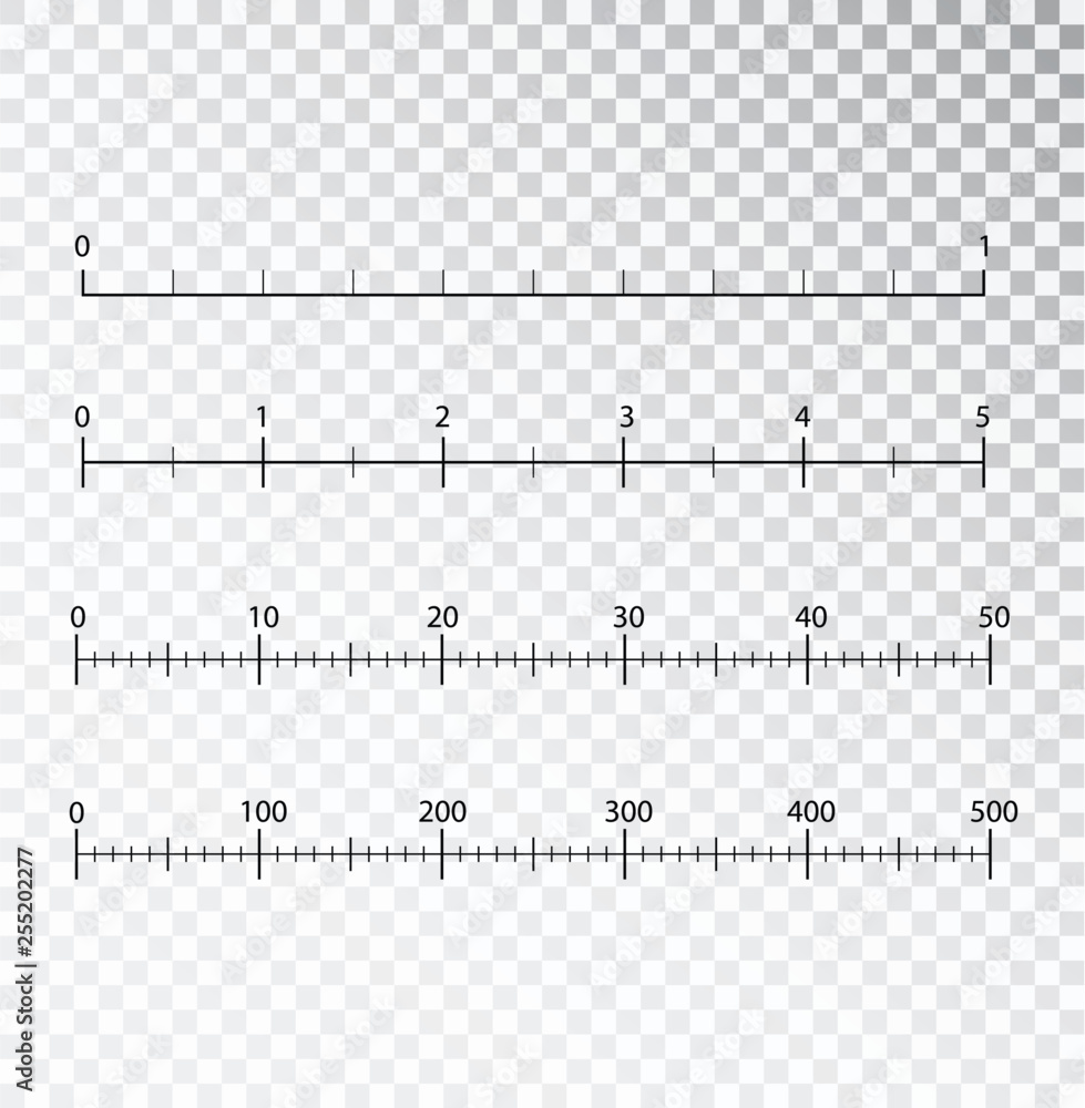 Rulers vector. Measuring tool. Centimeters and inches measuring scale ...