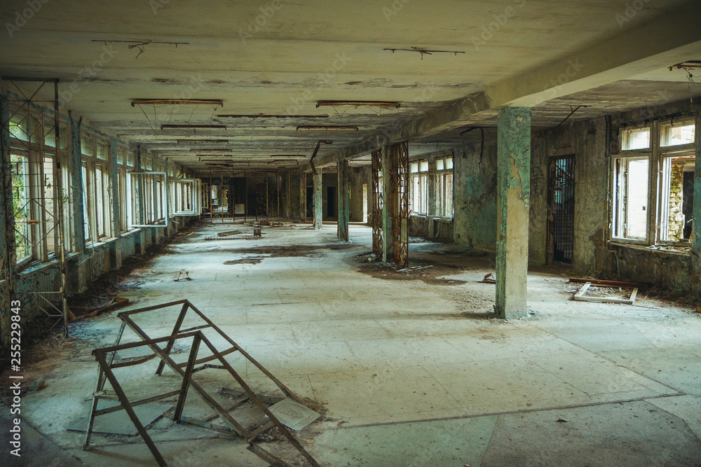 Chornobyl exclusion zone. Radioactive zone in Pripyat city - abandoned ...