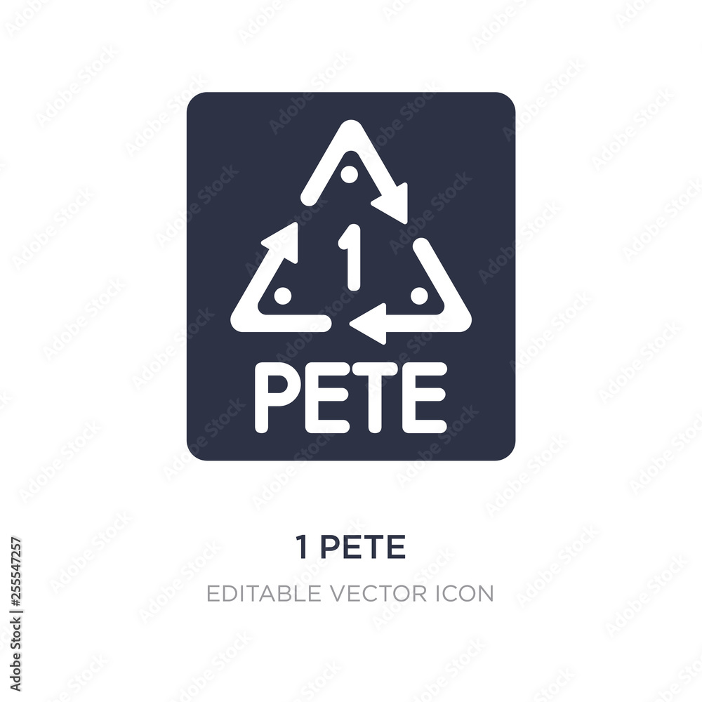 1 pete icon on white background. Simple element illustration from UI ...