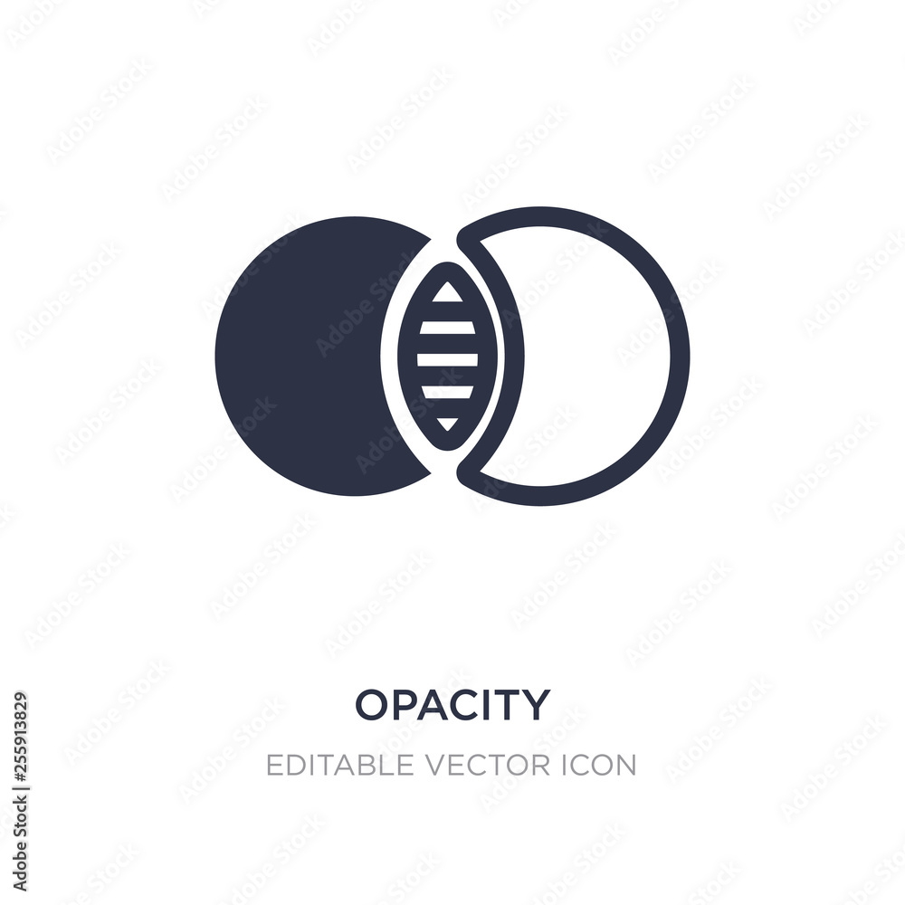 opacity icon on white background. Simple element illustration from Edit ...