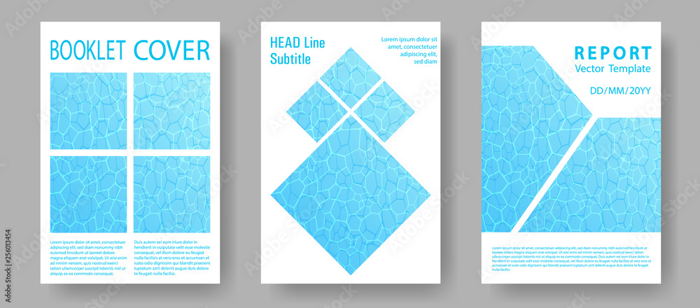 World Oceans Day brochure cover templates set. Stock Vector | Adobe Stock