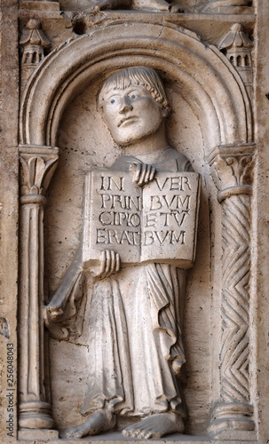 Saint Andrew the apostle, bass relief by followers of Wiligelmo ...