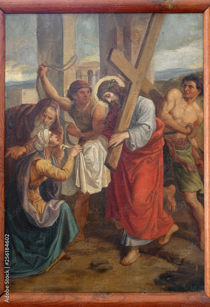 6th Stations of the Cross, Veronica wipes the face of Jesus, Church of ...