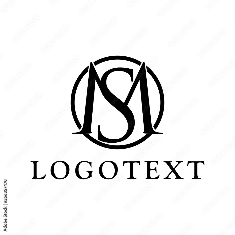 MS letter initial logo concept vectors Stock Vector | Adobe Stock