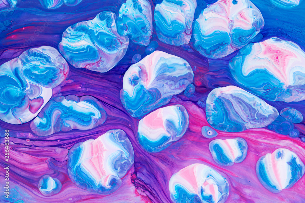 Pink blue color paint Stock Photo | Adobe Stock